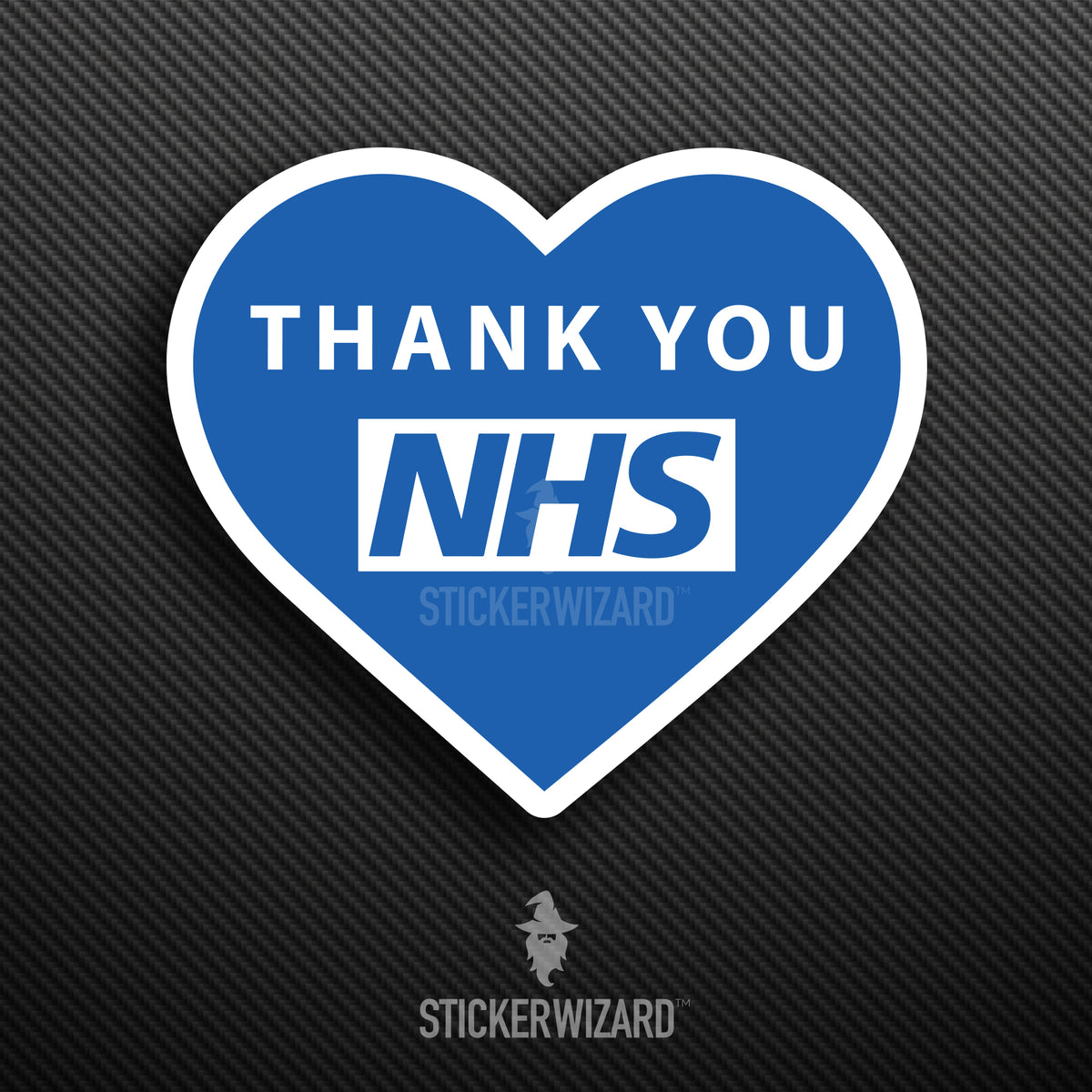 Thank you NHS heart shaped sticker – Sticker Wizard