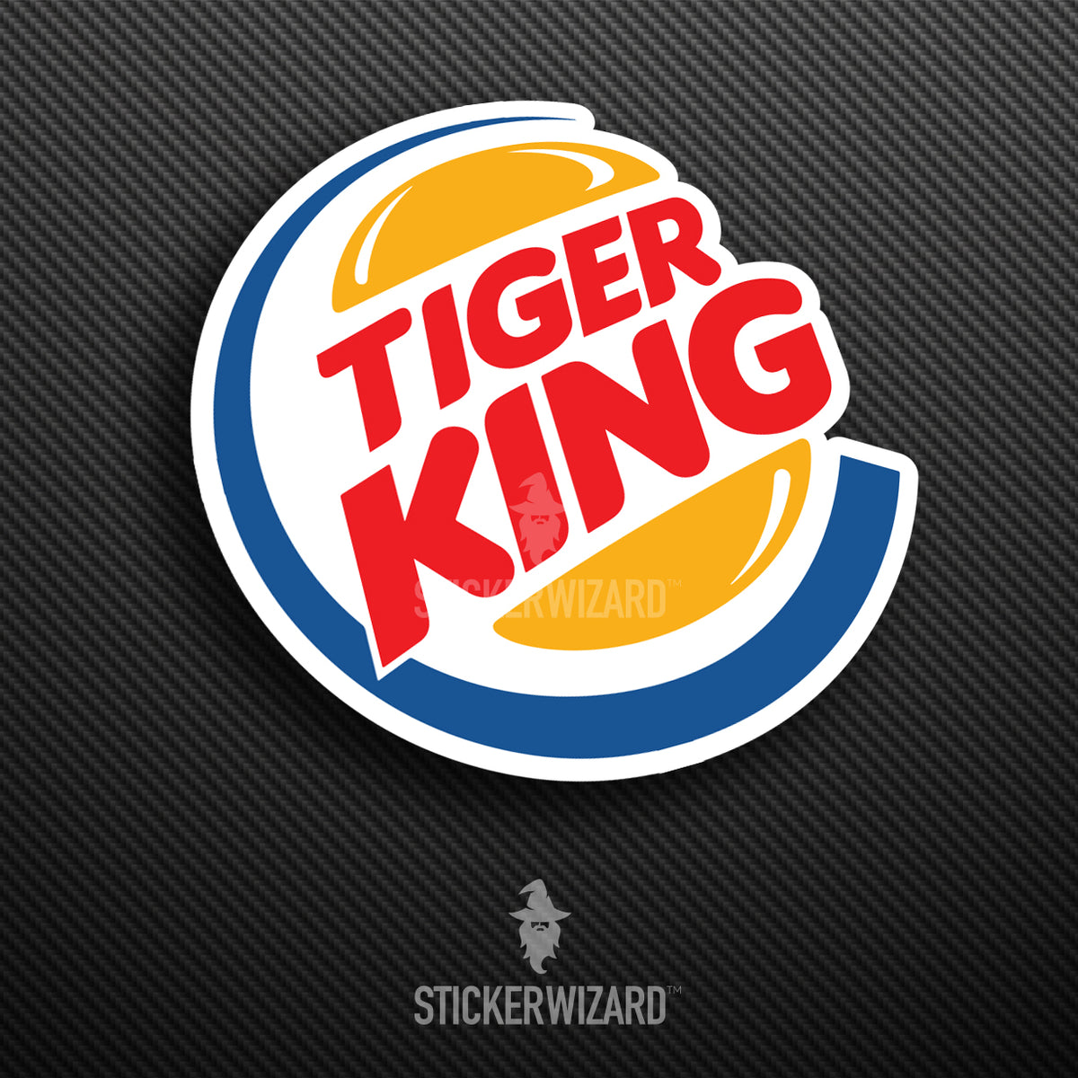 Tiger King Burger - Tiger King sticker – Sticker Wizard
